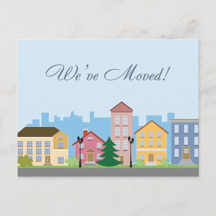 We have moved to a new house postcard | Zazzle.com