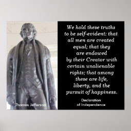 We hold these truths - poster art | Zazzle