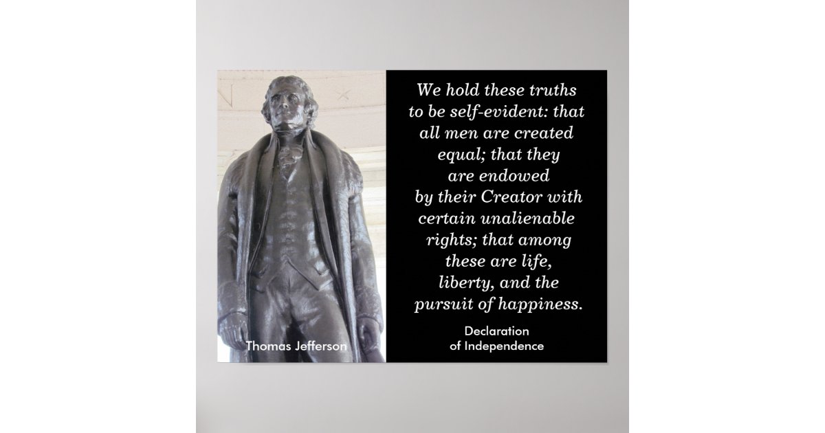 We hold these truths - poster art | Zazzle