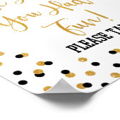 We Hope You Had Fun Graduation Favor Sign | Zazzle