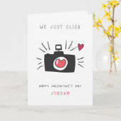 We Just Click Camera Classroom Valentine's Day Card | Zazzle