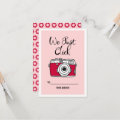 We Just Click Camera Kids Classroom Valentine Card | Zazzle