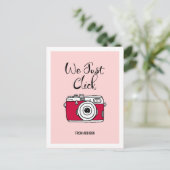 We Just Click Camera Valentine Postcard | Zazzle
