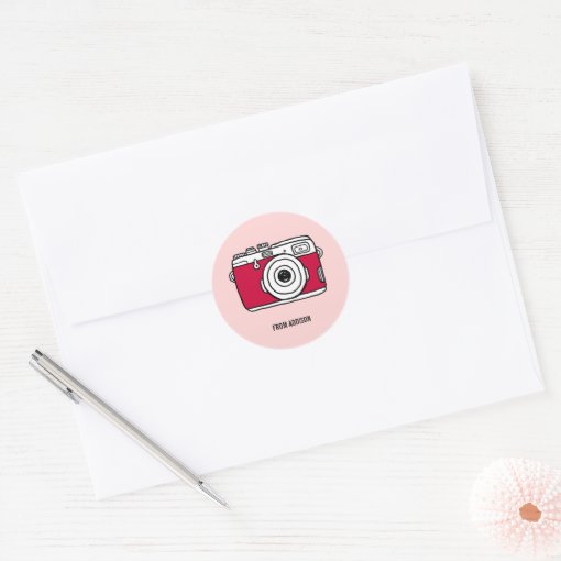 We Just Click Camera Valentine Sticker | Zazzle