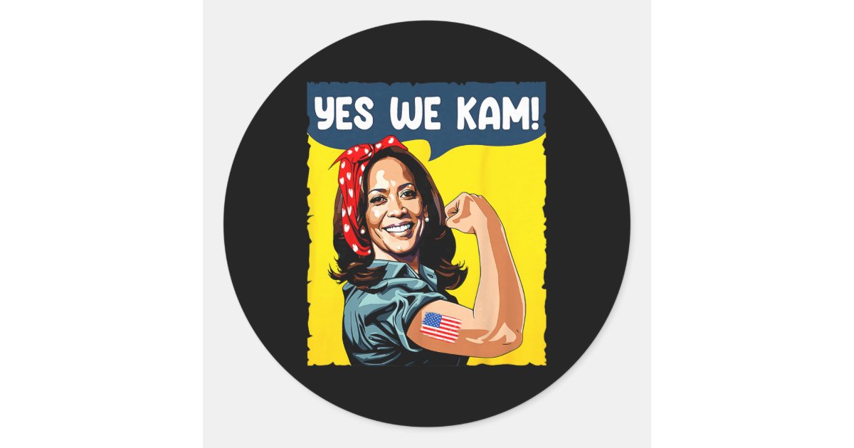 We Kam Rosie The Riveter For President Kamala Harr Classic Round ...