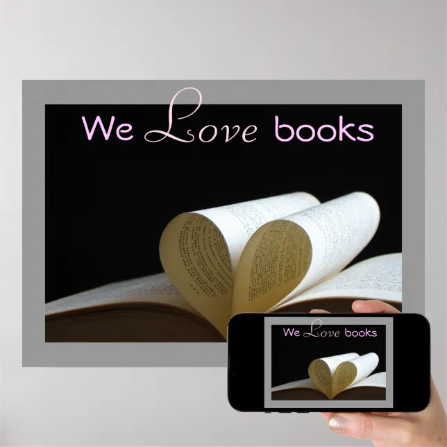 We Love Books Literacy Print | Zazzle