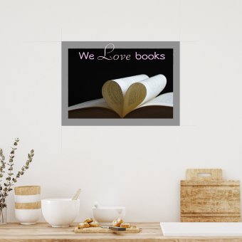 We Love Books Literacy Print | Zazzle