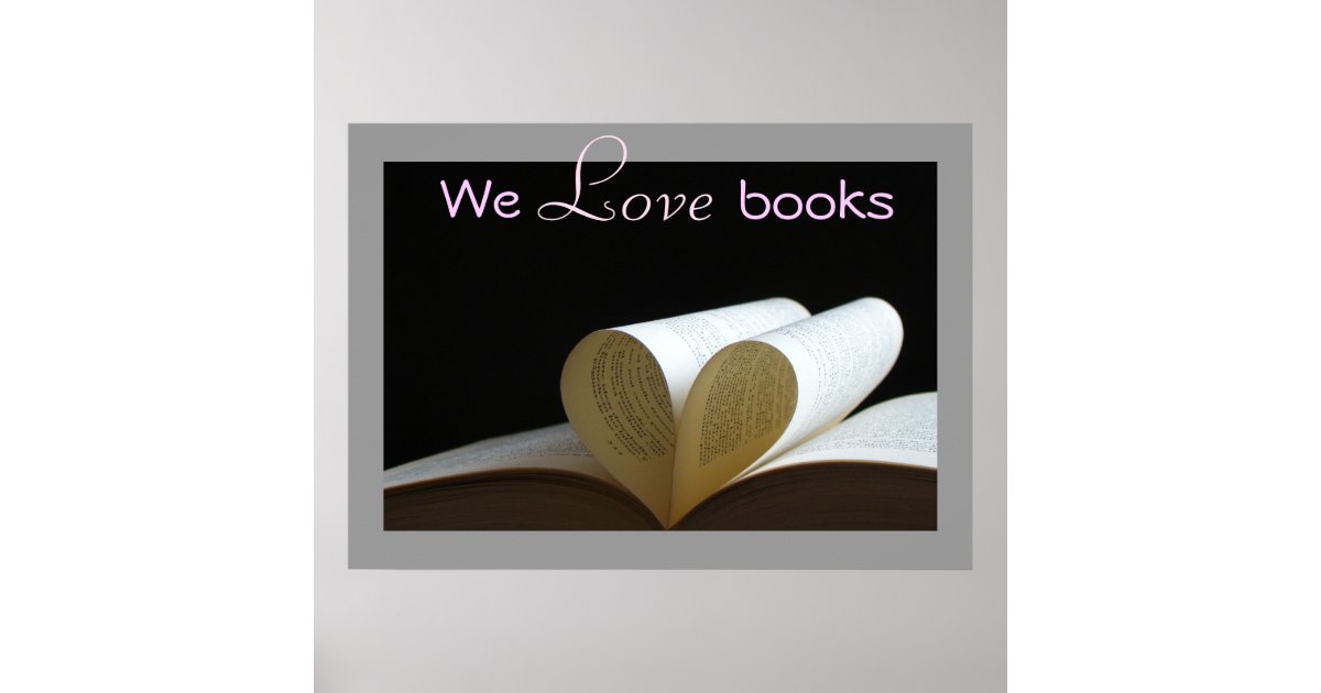 We Love Books Literacy Print | Zazzle