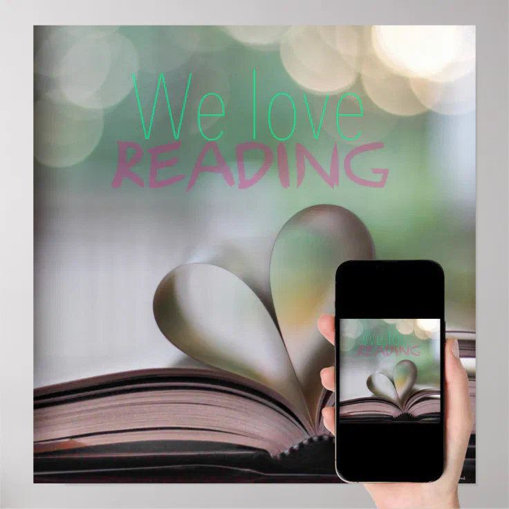 We Love Reading Classroom Poster | Zazzle