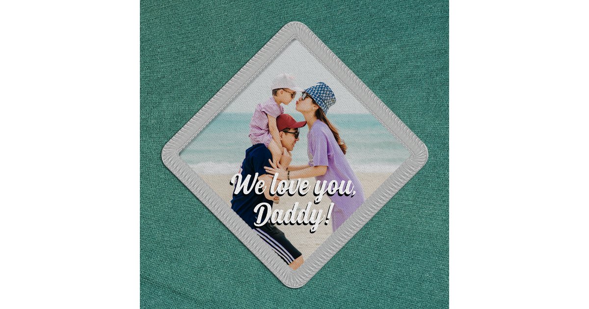 We Love You Father's Day Custom Photo Patch | Zazzle