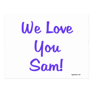I Love Sam Postcards & Postcard Template Designs