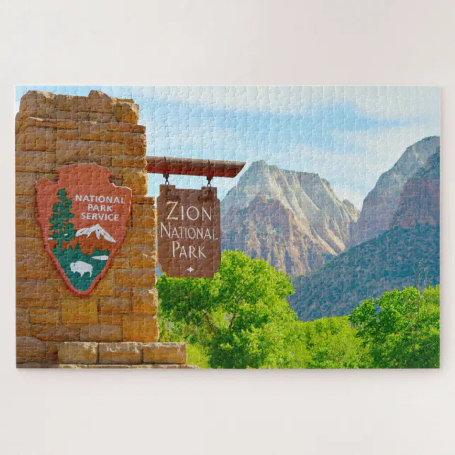 We Love Zion National Park Utah Jigsaw Puzzle | Zazzle
