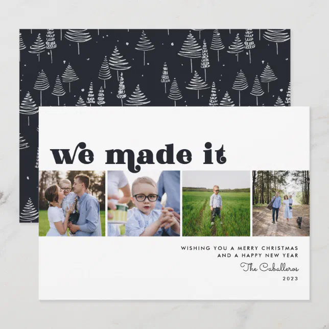 We Made It | Holiday New Years Photo Card | Zazzle