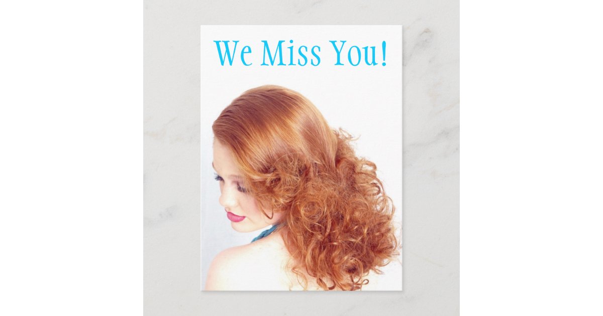 We Miss You! Postcard | Zazzle
