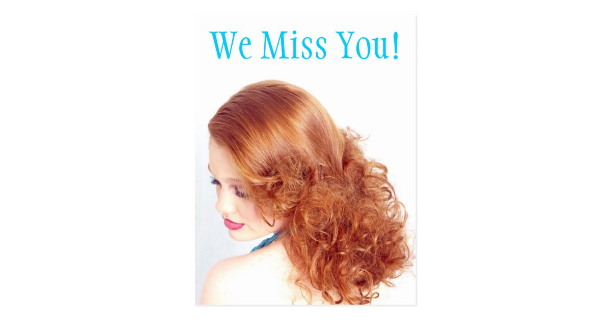 We Miss You! Postcard | Zazzle.com