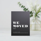 WE MOVED AGAIN Simple Modern Minimalist Moving Ann Announcement ...