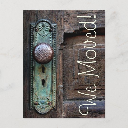 Colonial Door Illustration Moving Postcard | Zazzle.com
