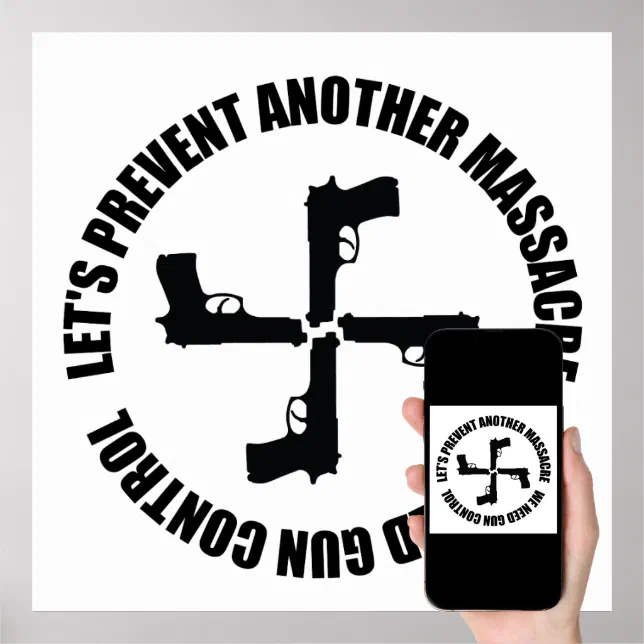 We Need Gun Control Poster | Zazzle