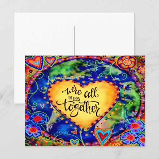 ‘We’re All in This Together” Inspirivity Postcard | Zazzle