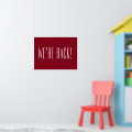 We’re Back Red Poster | Zazzle