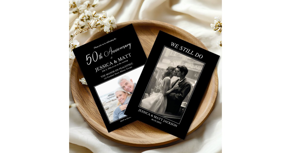 We Still Do 50th Wedding Anniversary Celebration Invitation | Zazzle