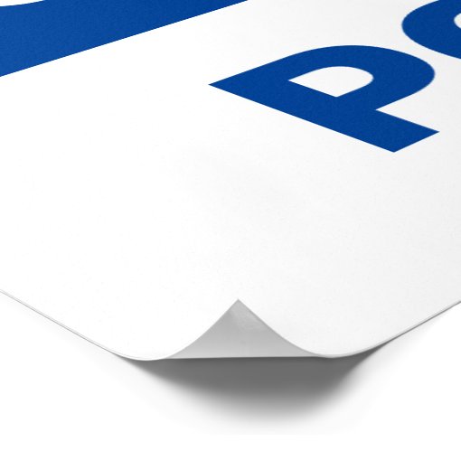 We Support Our Local POLICE Baton Poster | Zazzle