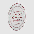 We Survived 2020 Name Acrylic Ornament | Zazzle