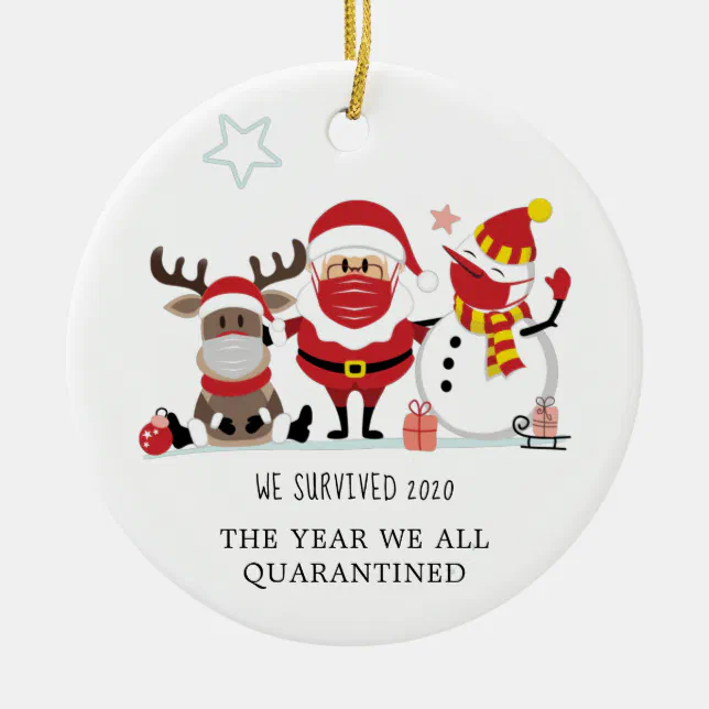 We Survived 2020 Year We Quarantined Commemorative Ceramic Ornament ...