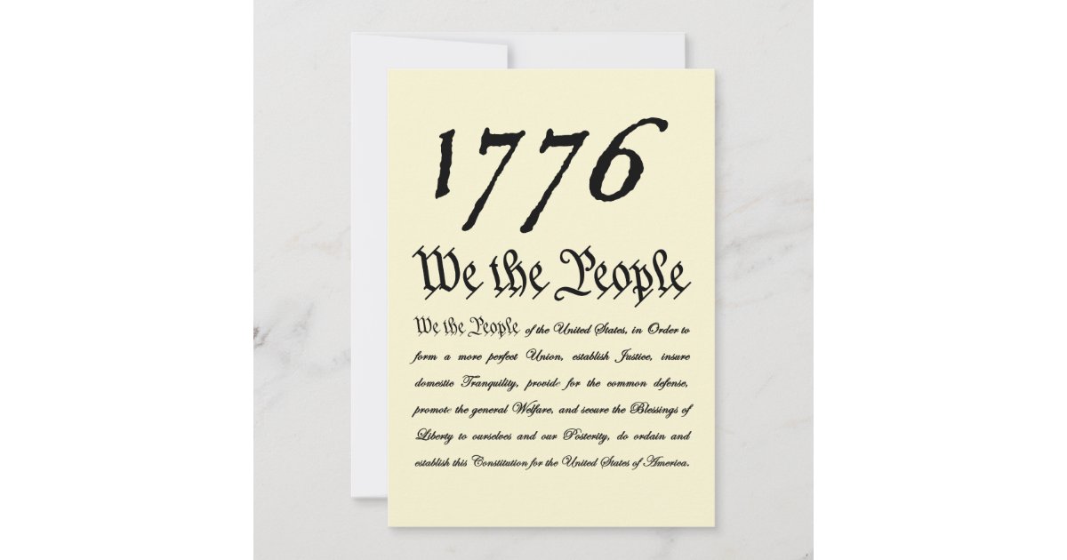 We the People - 1776 Holiday Card | Zazzle