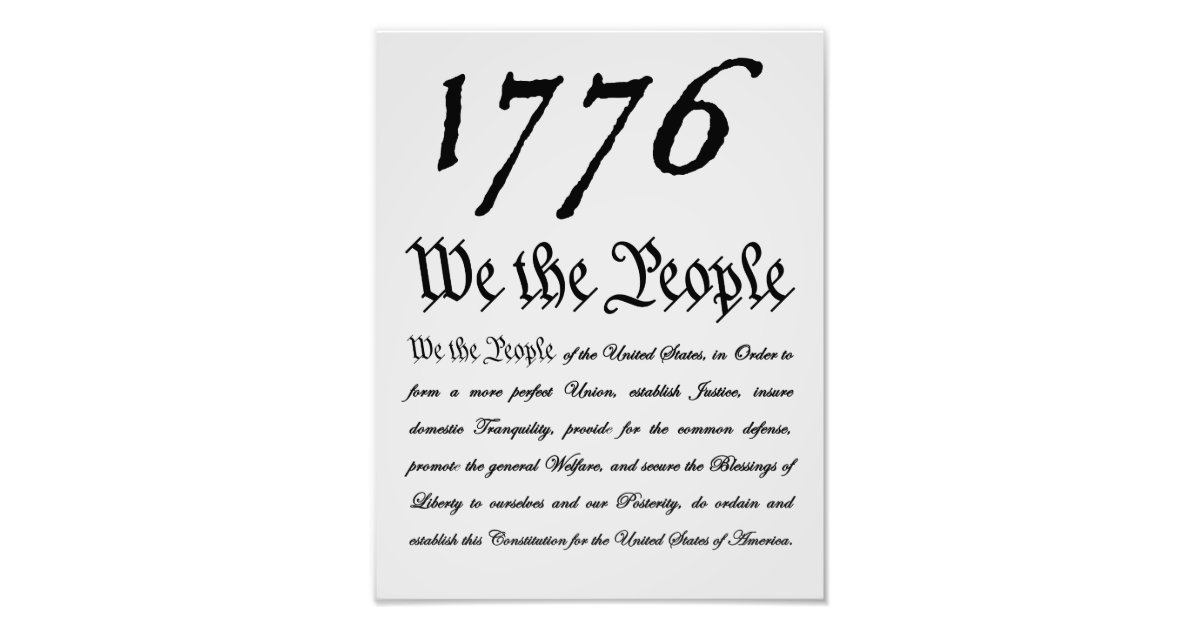 We the People - 1776 Photo Print | Zazzle