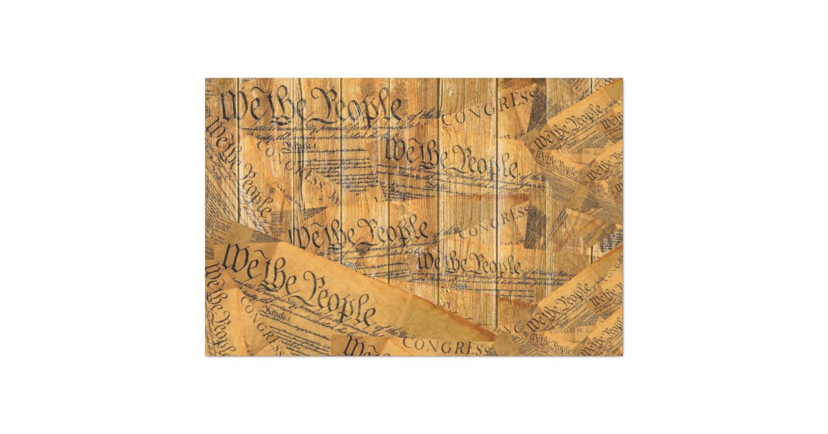 We The People American Constitution Tissue Paper | Zazzle