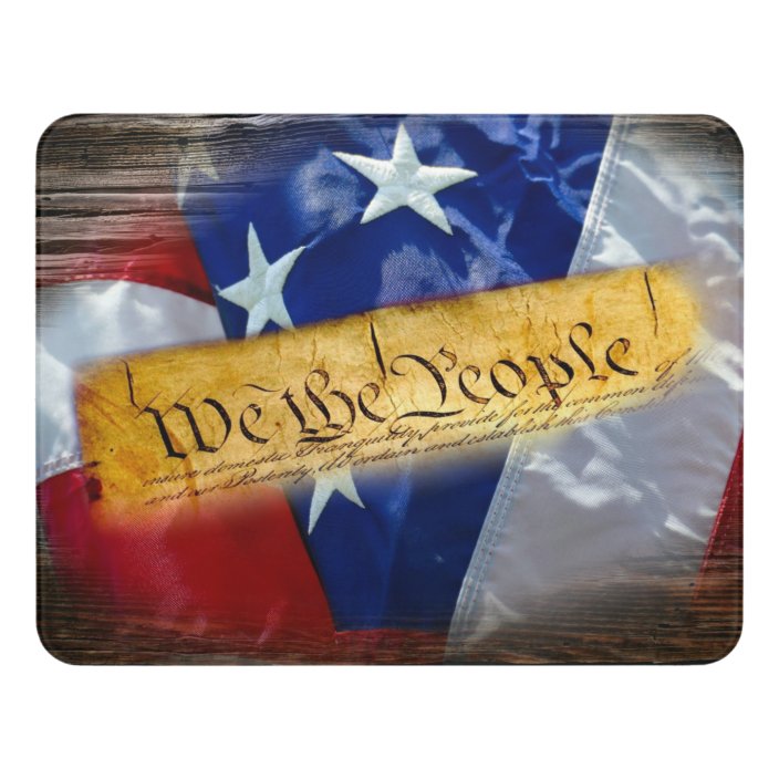 We The People American Flag Door Sign | Zazzle.com