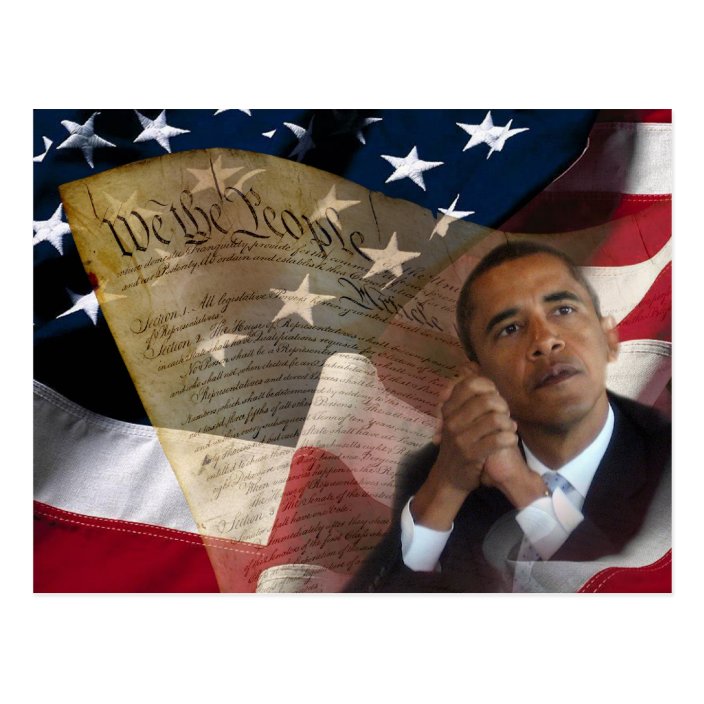 We the People...Barack Obama & the Constitution Postcard | Zazzle.com