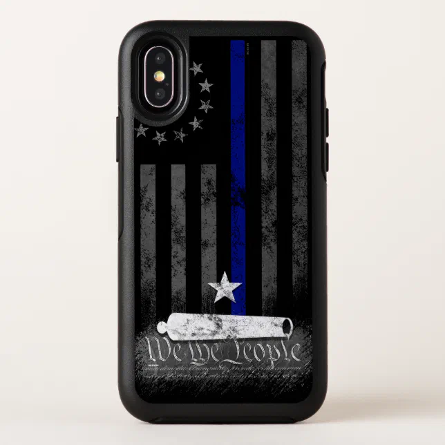 We The People Betsy Ross Blue Line American Flag Otterbox iPhone Case ...