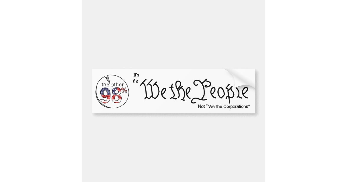 "We the People" Bumper Sticker | Zazzle