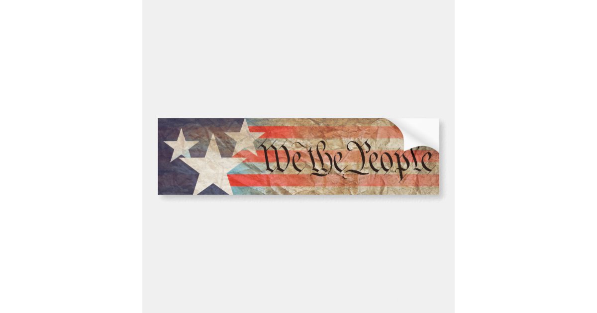 We the People Bumper Sticker | Zazzle