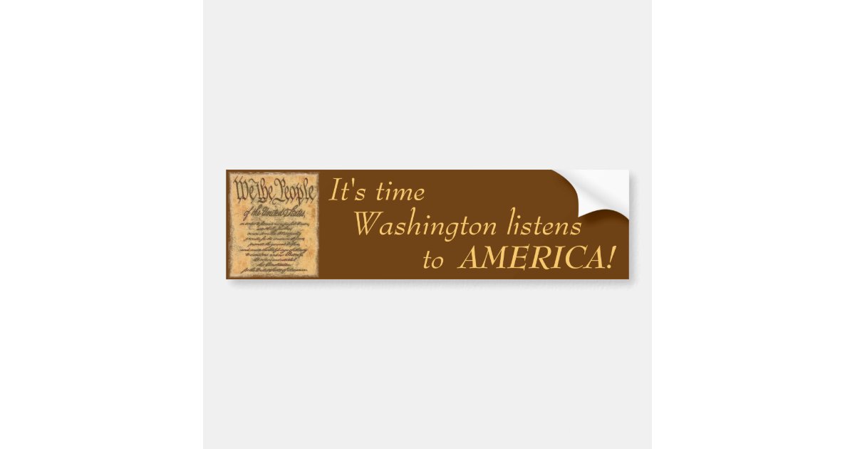 We the People Bumper Sticker | Zazzle