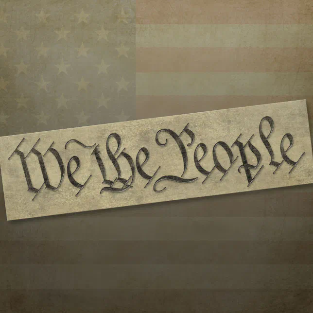 We the People... Bumper Sticker | Zazzle
