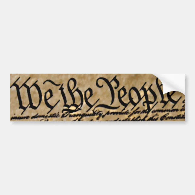 We the people bumper sticker | Zazzle
