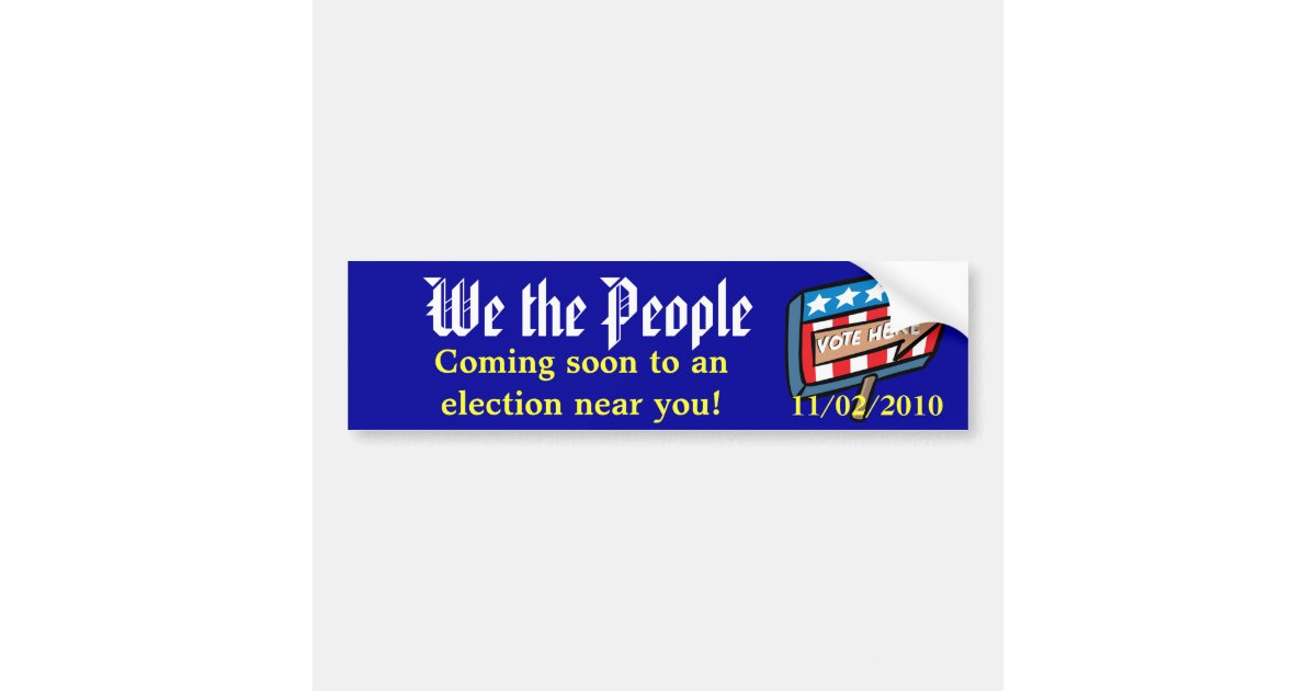 We the People Bumper Sticker | Zazzle