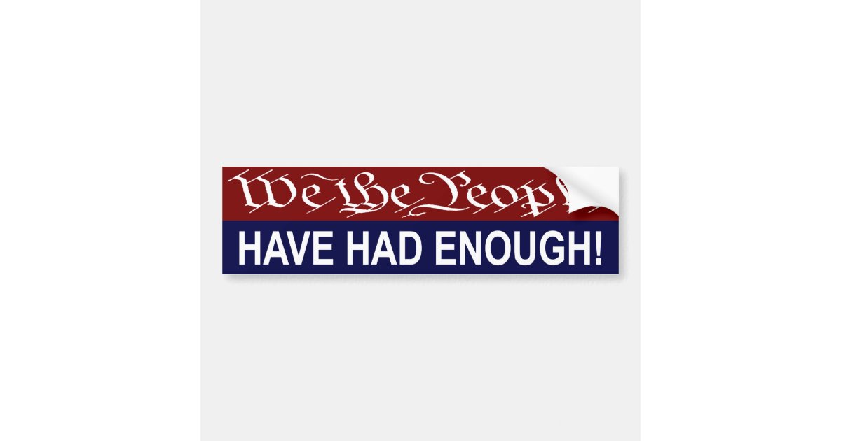 We the People bumper sticker | Zazzle