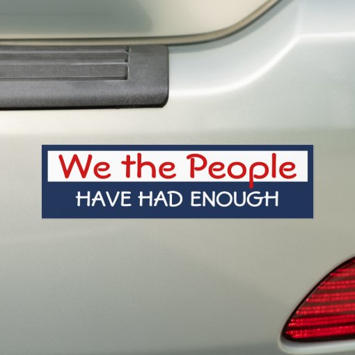 We the People Bumper Sticker | Zazzle