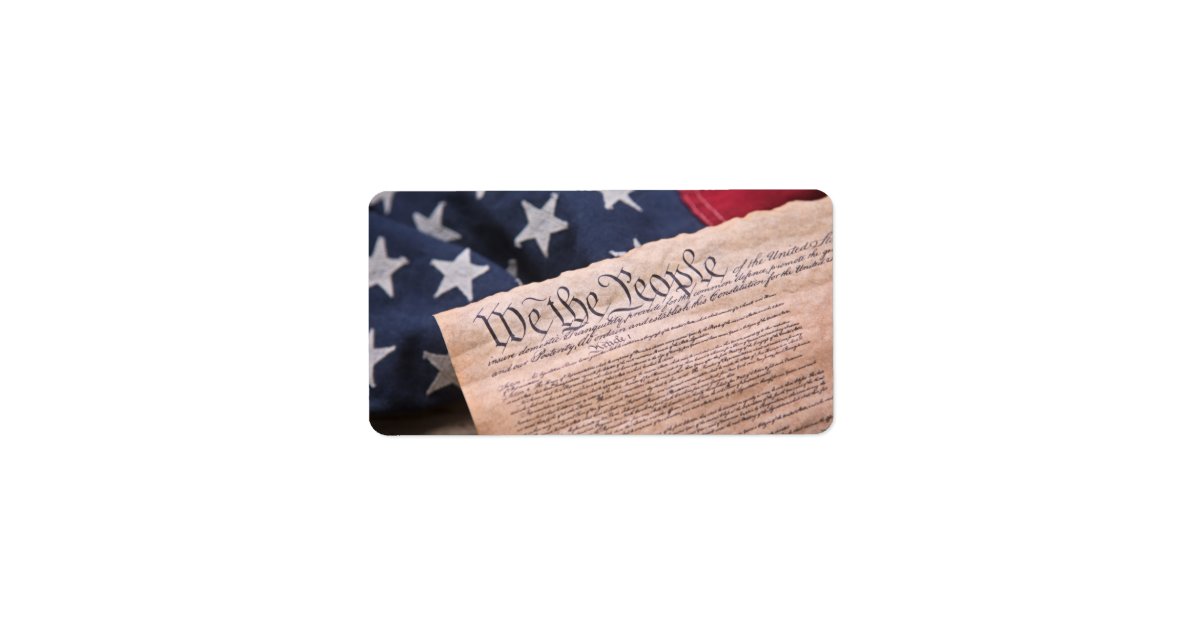 We the People Constitution Label | Zazzle