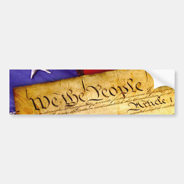 We the People Constitution of the United States Bumper Sticker | Zazzle