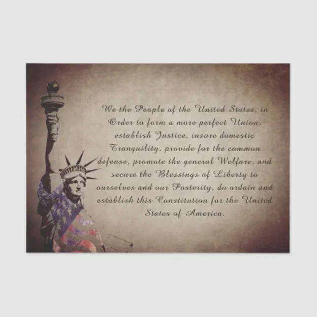 We the People Distressed American Decoupage Tissue Paper | Zazzle
