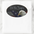 We The People Emblem Oval Sticker | Zazzle