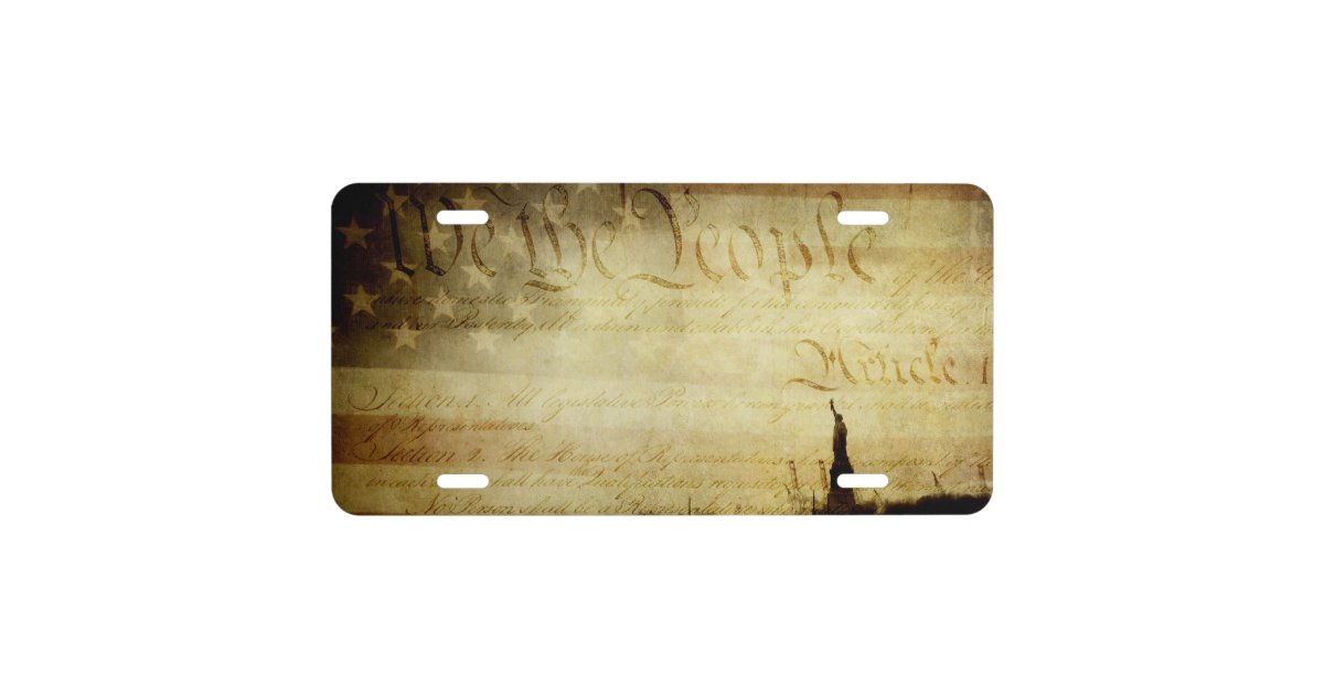 We the People License Plate | Zazzle