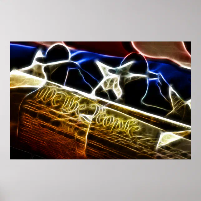 We The People Patriotic Poster | Zazzle