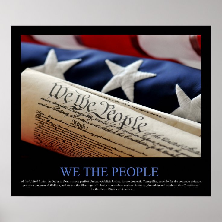 We The People Poster | Zazzle