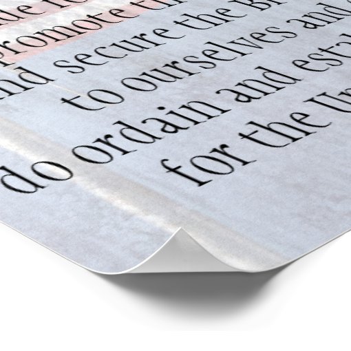 We the People, Preamble US Constitution Classroom Poster | Zazzle